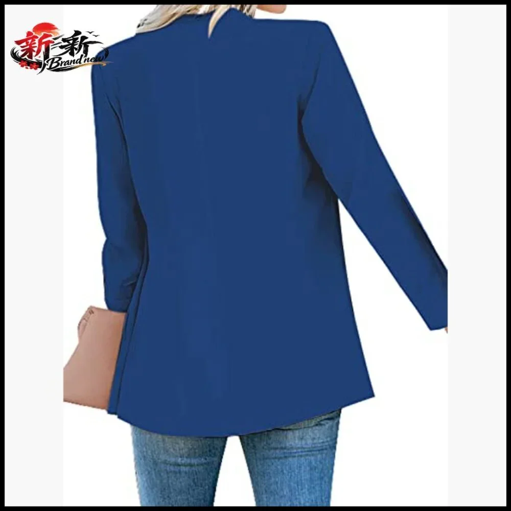 Jackets & Coats | Long Sleeve Lapel Button Slim Linen Blazer Jacket For ...